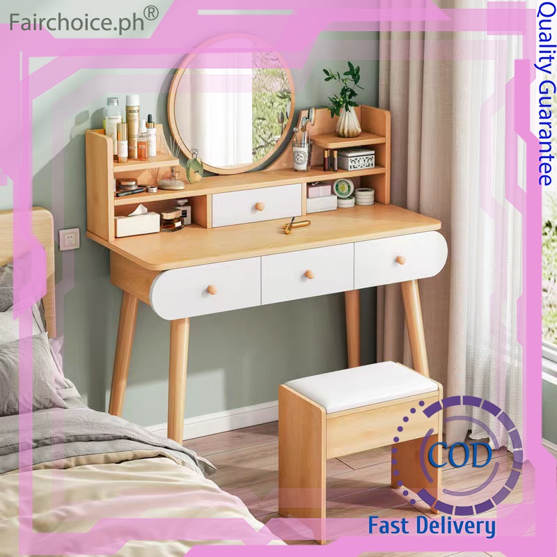 COD Multi-functional Dressing Table with Mirror Fashion Vanity Table ...