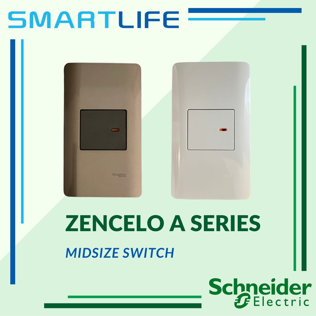 Schneider Zencelo A 2"x4" 16A 1 or 2 Gang Midsize Switch Module 1 or 2 ...