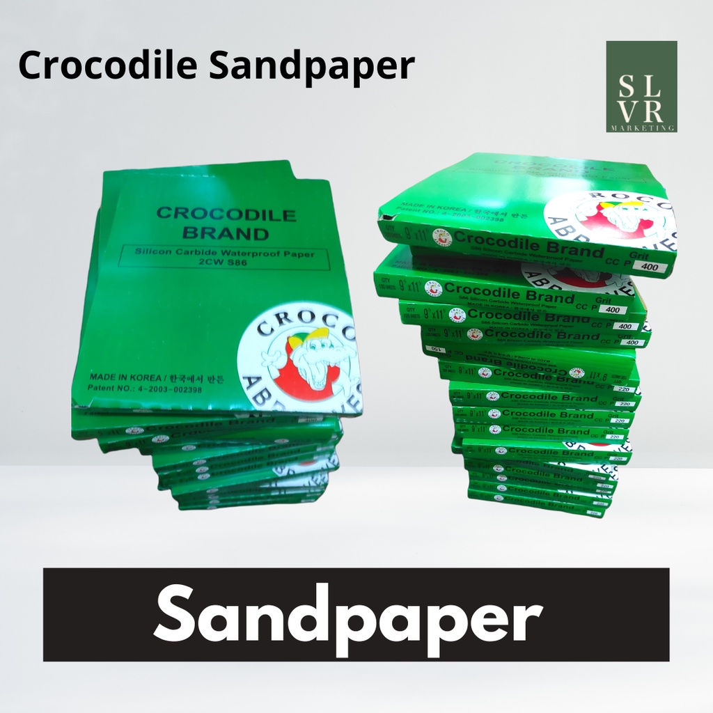 CROCODILE Sandpaper 100 Sheets / Ream Sand Paper #120 ~ #2000 grit High ...
