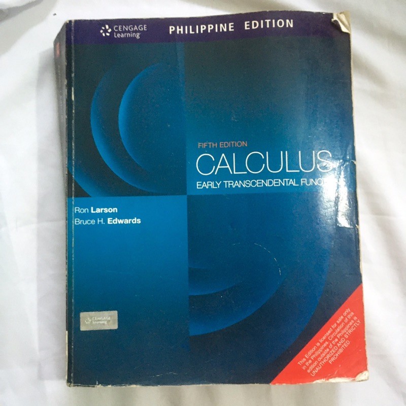 Calculus by Larson 5th edition | Shopee Philippines
