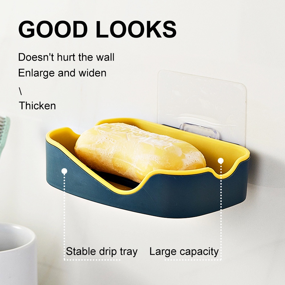 Toilet shelving creative arc wall-mounted soap box perforated household ...