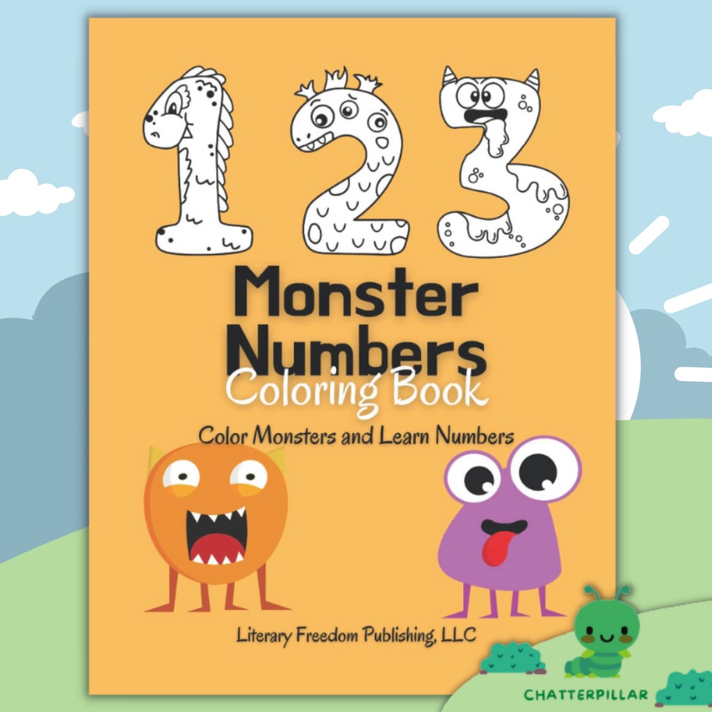 Monsters Numbers Coloring Book | Shopee Philippines