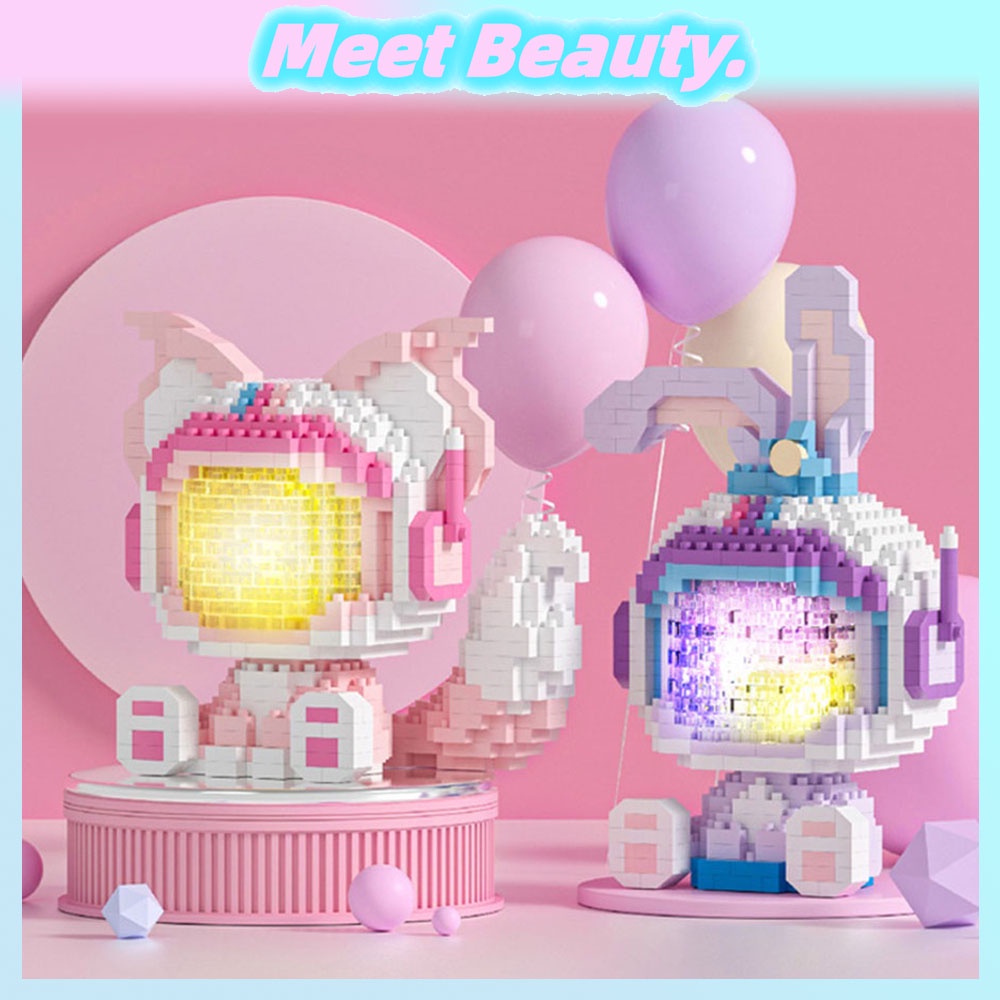 Glowing Moon Building Block Micro Bricks Particles Lego DIY Kids ...