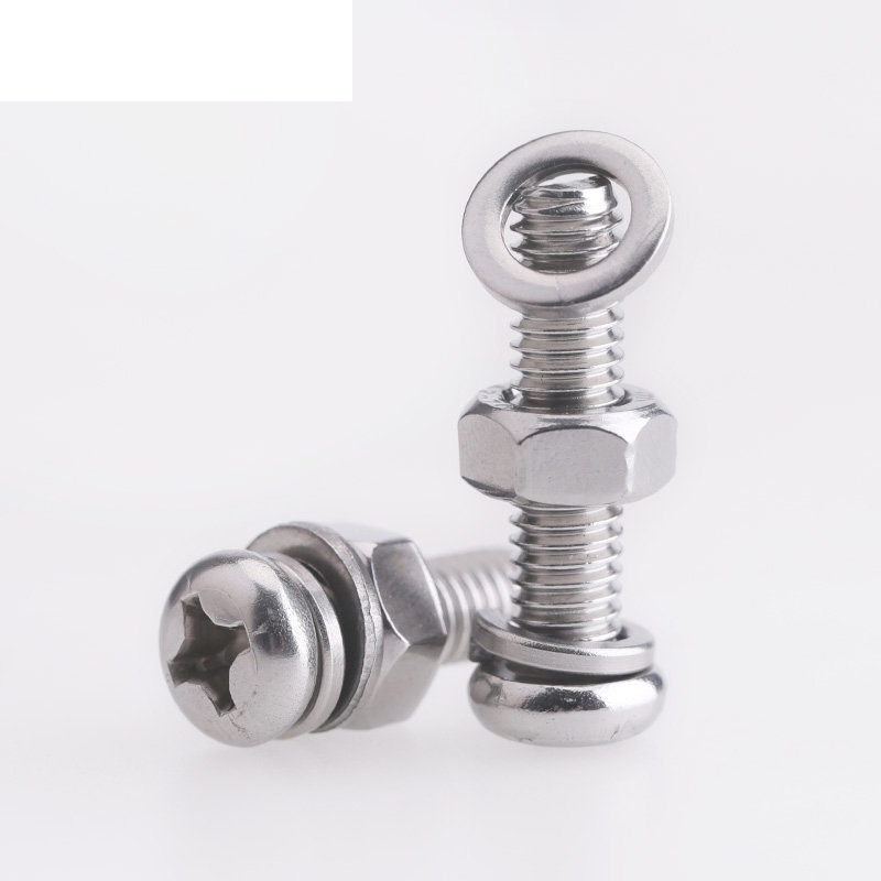 【XZM-Y】M2M2.5M3M4M5 Machine Screw（JP BOLT） with Nut & Washer &Machine ...