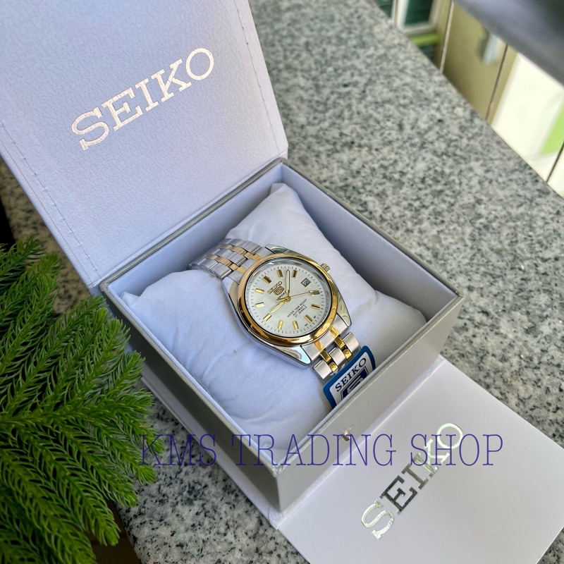SEIKO 5 Twotone Japan with DATE AUTOMATIC hand movement Water Resist ...