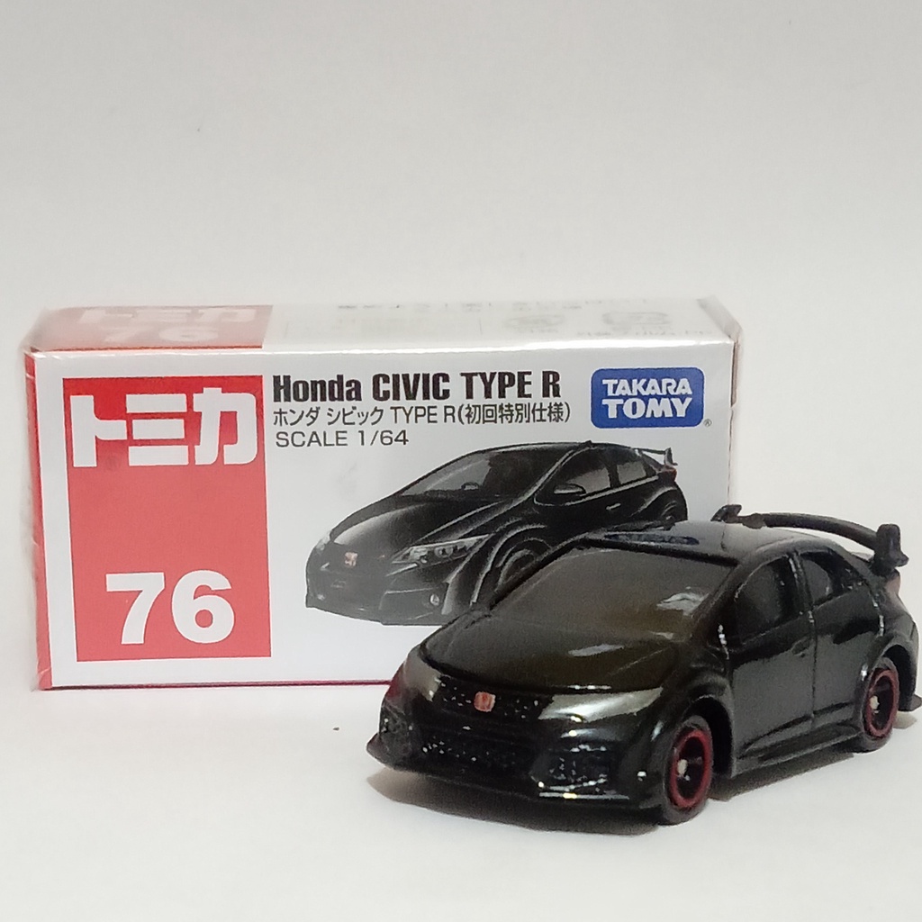 HITAM Honda Civic type R Tomica Regular No. 76 Honda Civic type R Black Takara Tomy Diecast Car ...