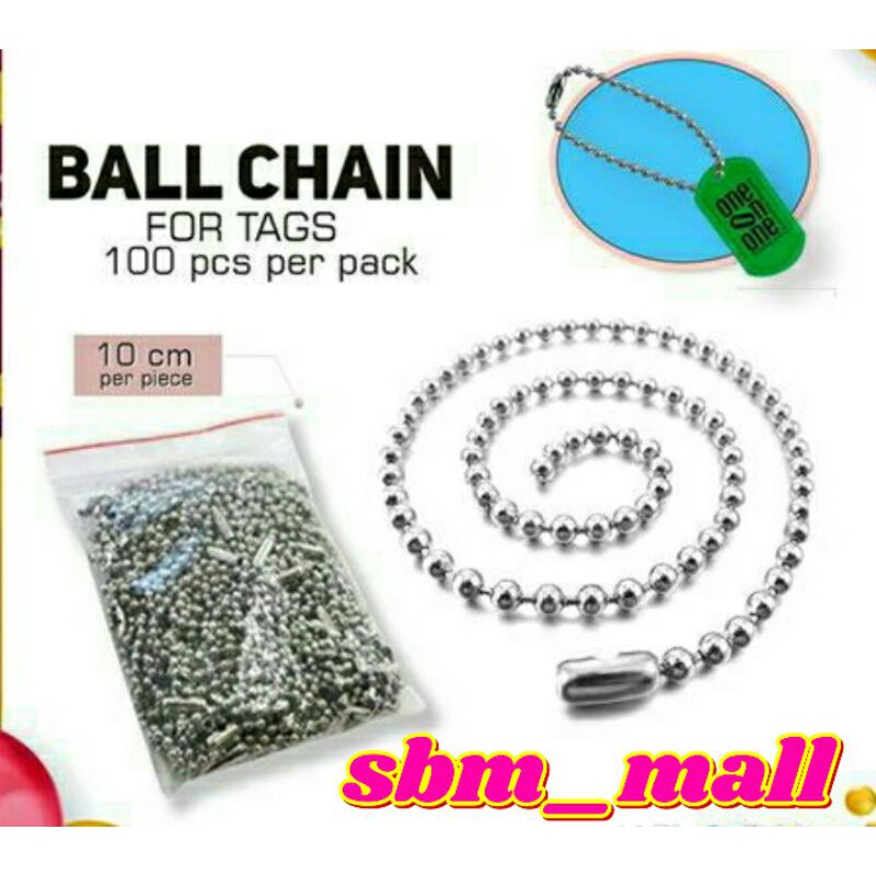 BALL CHAIN 10CM LONG (100PCS PER PACK) | Shopee Philippines