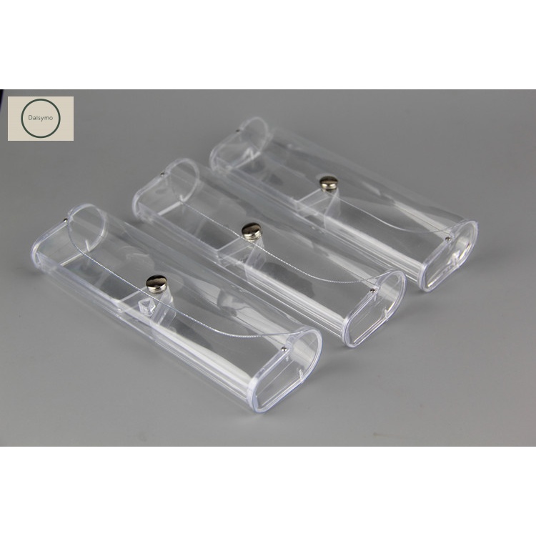 Eyewear Hard Case Classy Clear Eye Glass Protective Soft Box PVC ...