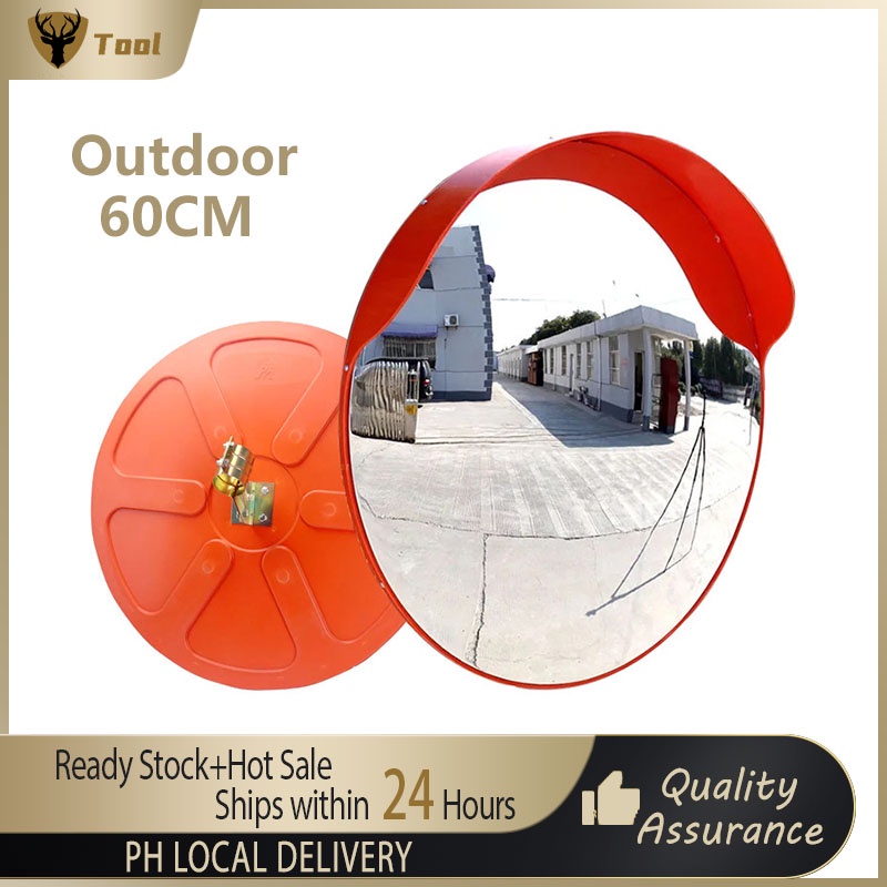 60CM Outdoor Indoor Traffic Wide-angle Mirror Concave-convex Mirror ...