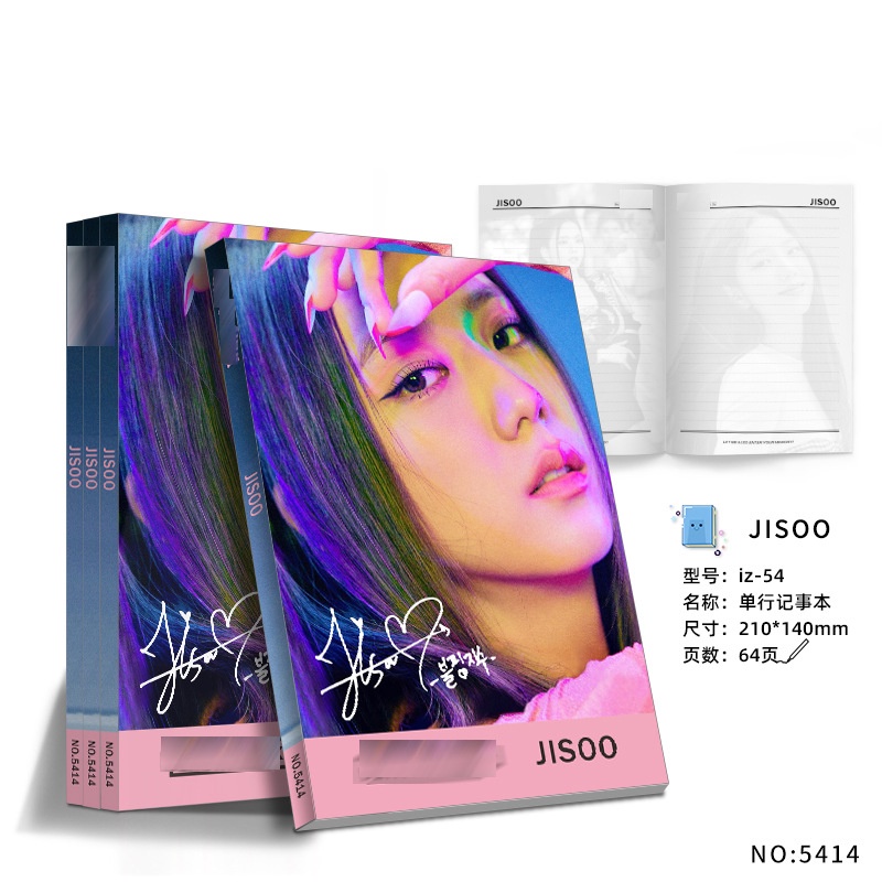 Blackpink Notebook LISA ROSE JISOO JENNIE Notebook Diary Size A5【64 ...