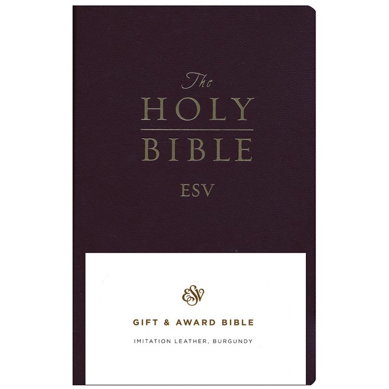 ESV Gift and Award Bible (Imitation Leather - Burgundy) | Shopee ...