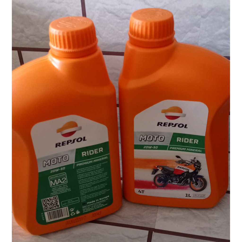 Repsol Moto RIDER 20W-50 PREMIUM MINERAL | Shopee Philippines