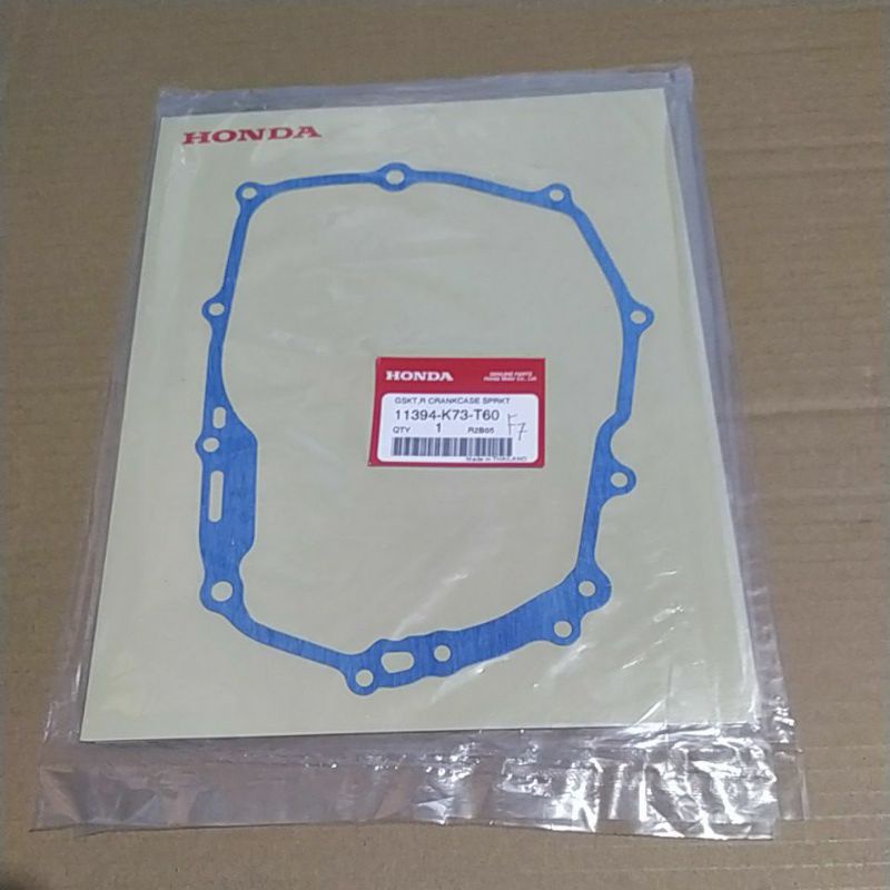 Honda genuine gasket r.crankcase cover/clutch cover for XRM 125 Fi ...