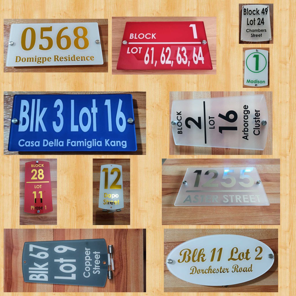 Personalized House Address Plate and Home Signage Plate 5.0mm Thick ...