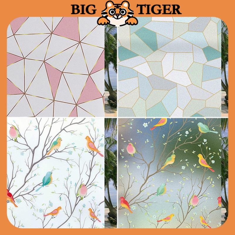 BT Vexpect Stained Glass Privacy Window Sticker, Decorative Glass ...