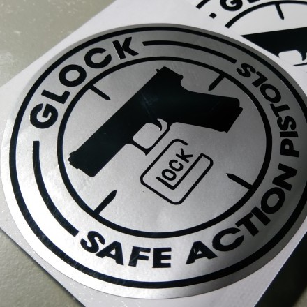 Glock-Logo Sticker/ Decals(Black/White) | Shopee Philippines