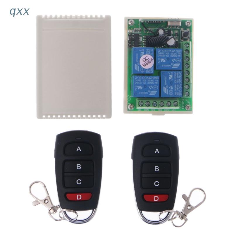 Qx [READY STOCK] 24V 4CH Relay Wireless RF Remote Control Switch ...