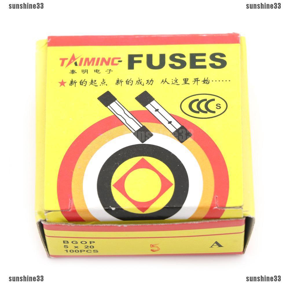 [SUN3]100PCS 2A 250V Fuses 2 Amp Fast-Blow Fuse 5mm x 20mm F2AL250V ...