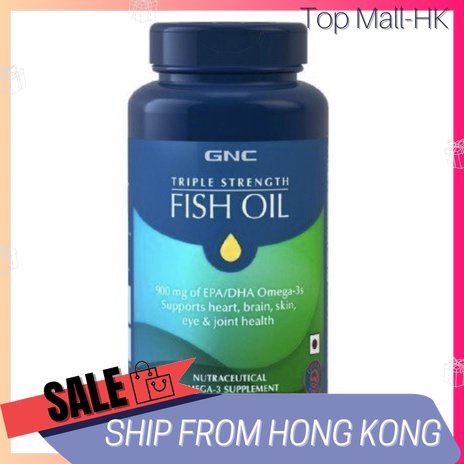 GNC Triple Strength DHA & EPA Fish Oil 1000MG SGELS 120S | Shopee ...