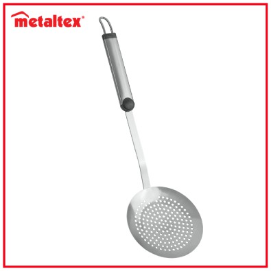 Metaltex Stainless Steel Skimmer, Strainer, Colander 36cm Flat Handle ...