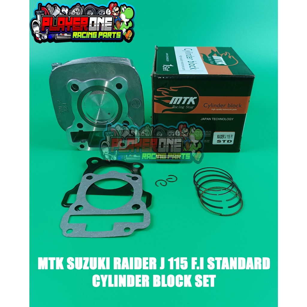 MTK SUZUKI RAIDER J 115 F.I STANDARD CYLINDER BLOCK SET | Shopee ...
