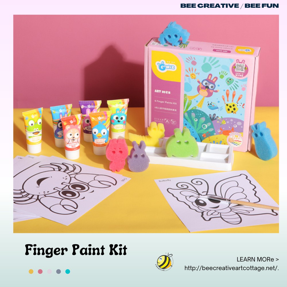 6 Colors Finger Paint kit Creative DIY For Kids (Creative Learning ...