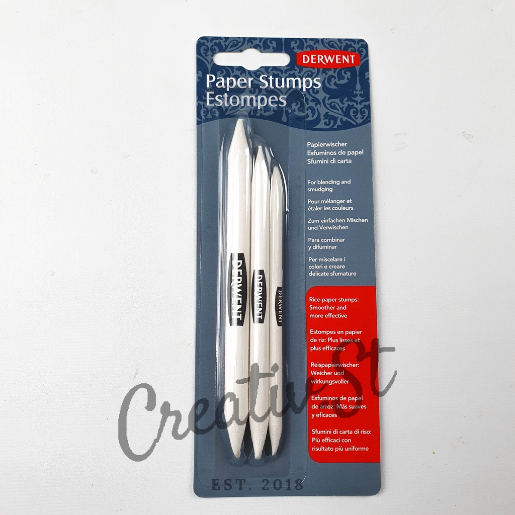 Derwent Paper Stump Paper Pencil Stumps Set Of 3 Boxes Tortillon Paper ...