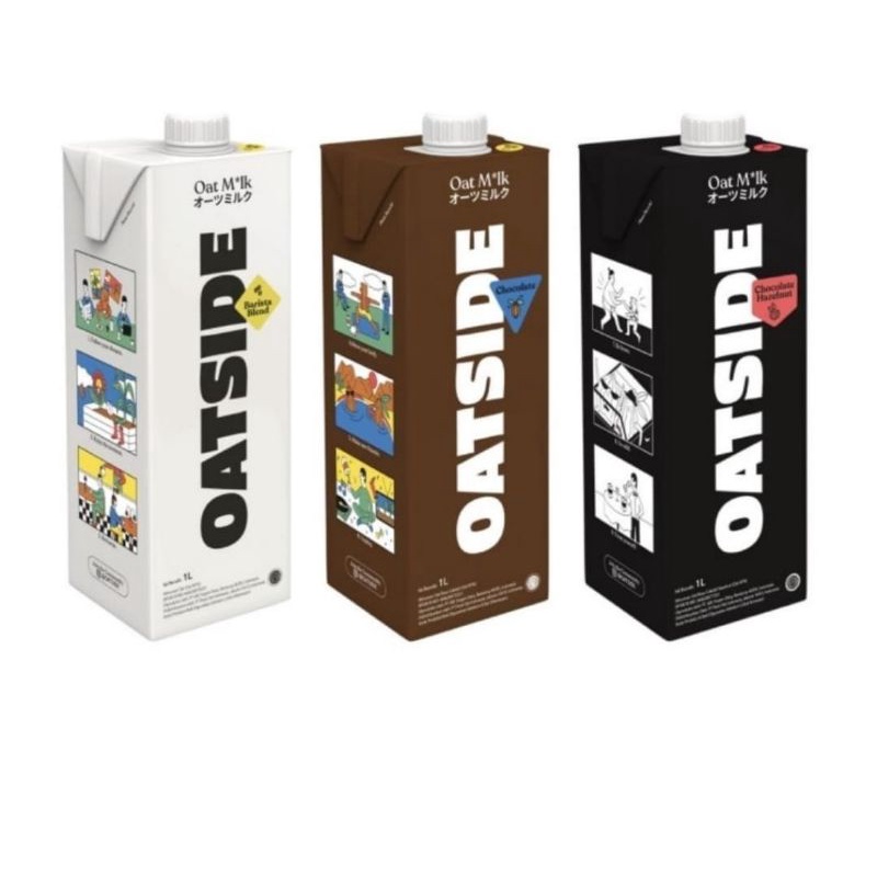 Oatside Chocolate/ Hazelnut/ Barista Blend HALAL Oat Milk 1L - Wheat ...