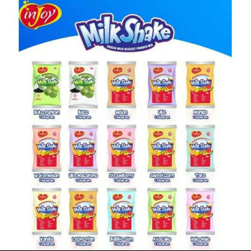 MilkShake Dessert Powder Mix 1KG each | Shopee Philippines