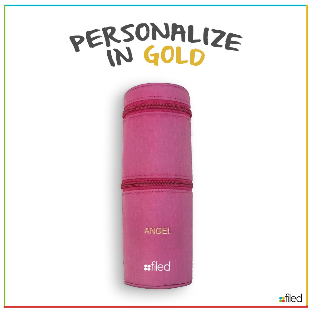 Filed Pen Capsule Rosy Pink Pen Holder Organizer Pencil Case Pen Case ...