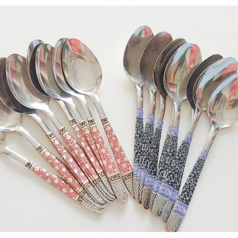 Vinztstore - Thick Stainless Batik Motif Stainless Tablespoon Thick ...