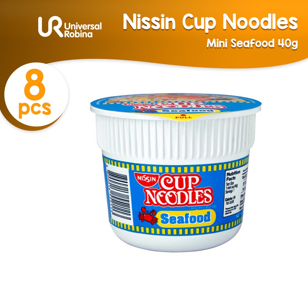 8 x Nissin Cup Noodles Mini Seafood (40g) | Shopee Philippines