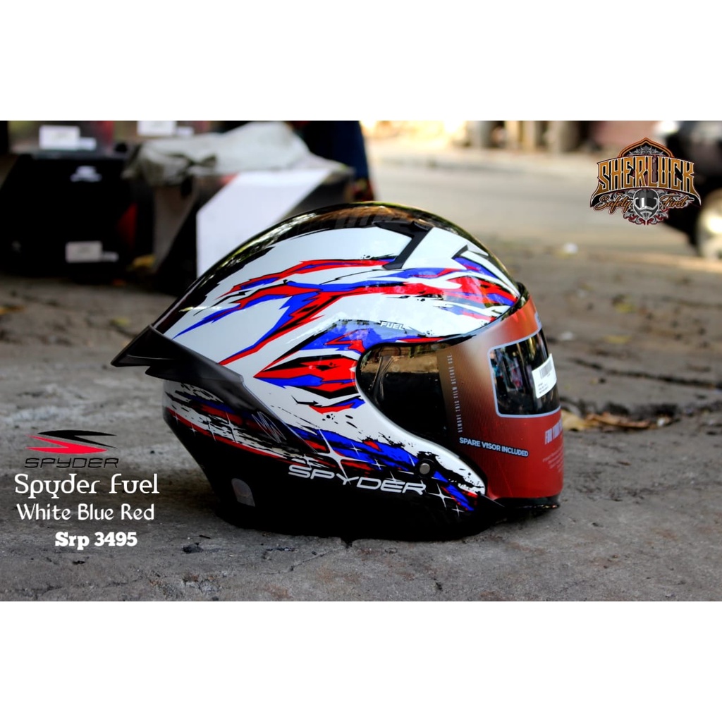 Spyder Open-face Helmet with Dual Visor FUEL GD SIGMA S1 (FREE CLEAR ...