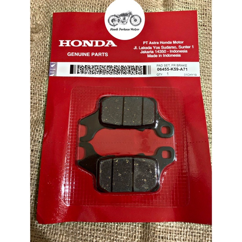 Honda vario 150 (K59) disc brake pads / front dispad | Shopee Philippines