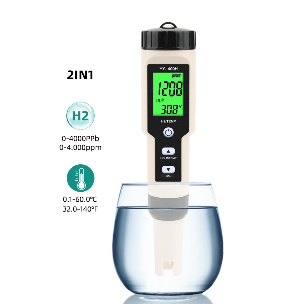 KONG Hydrogen-Rich H2 Meter Handheld H2/Temperature Digital Meter Water ...