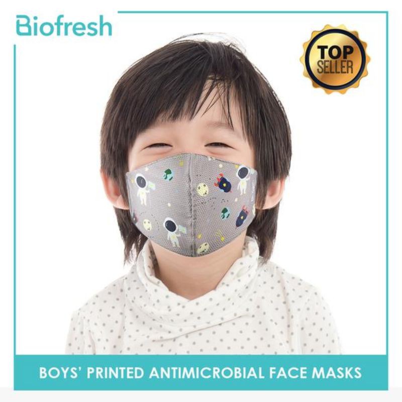 Biofresh RBSMASK Boy Children's Washable Anti-Microbial Face Masks 1 ...