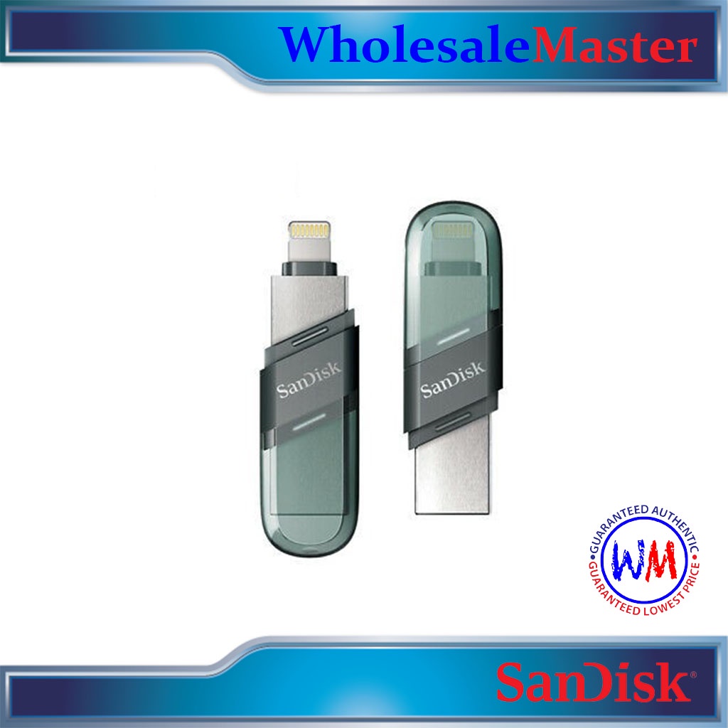 SanDisk Ixpand Flip 256gb 2-In-1 Flash Drive With Lightning And Usb-A ...
