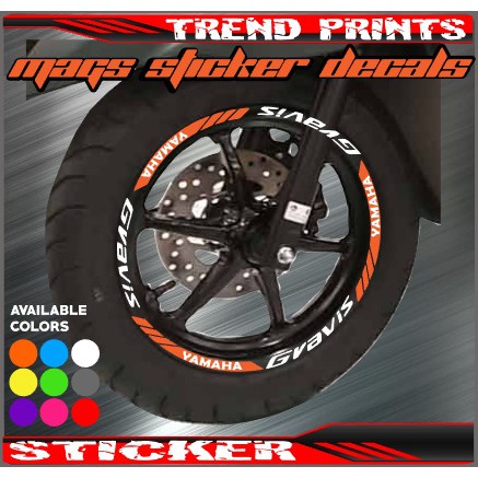 mio gravis mags sticker front and rear | Shopee Philippines