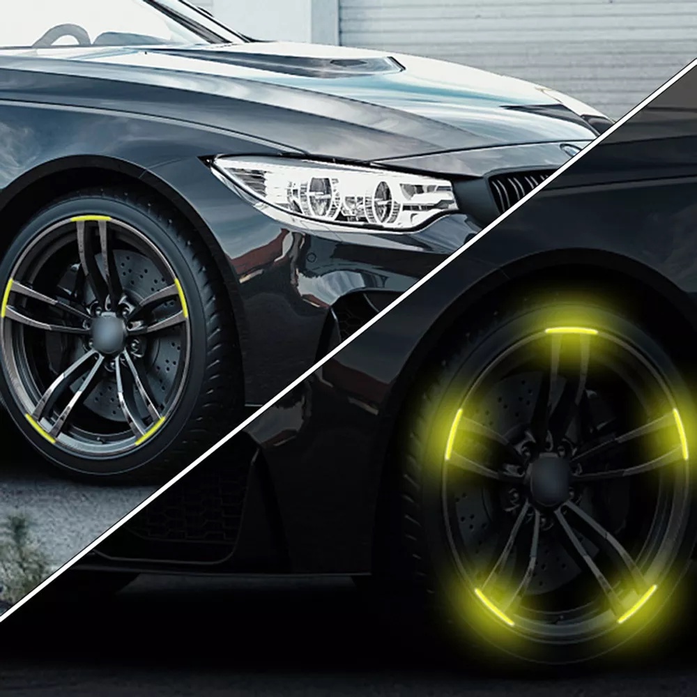 LOVE&HOME 20Pcs of Car Wheel Reflective Stickers Reflective Strips ...