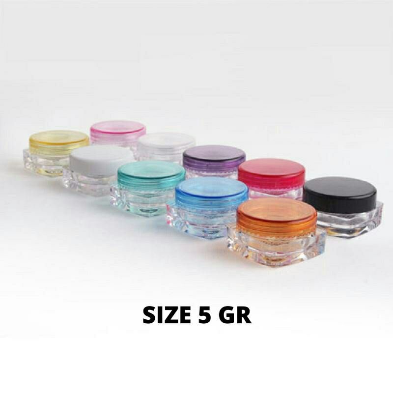 Pot Cream Box/Share in/Square Jar 5gram/cosmetic Container/5GR | Shopee ...