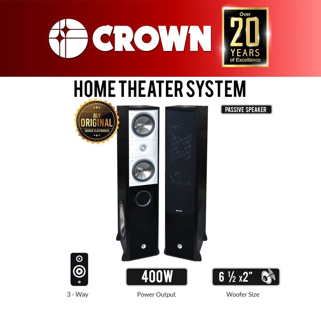 Crown BF-1663A 400W Home Theater Speaker Tower System | Shopee Philippines