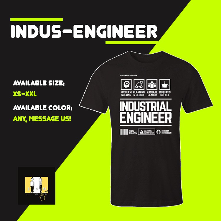 Industrial Engineer Profession Tee Shirt (VINYL) | Shopee Philippines