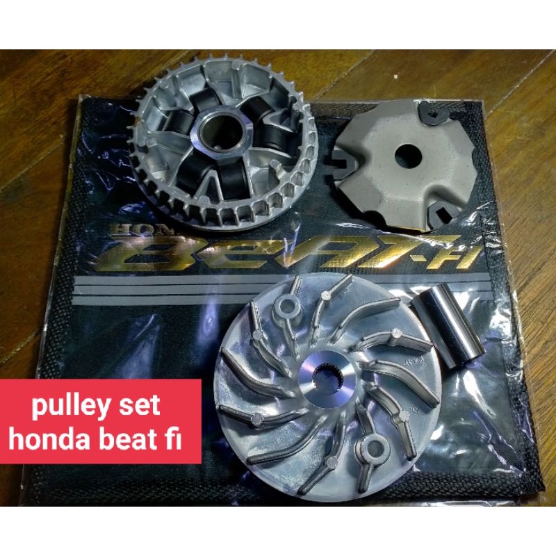 New Pulley Complete Set for honda beat fi v1& v2 plug &play | Shopee ...