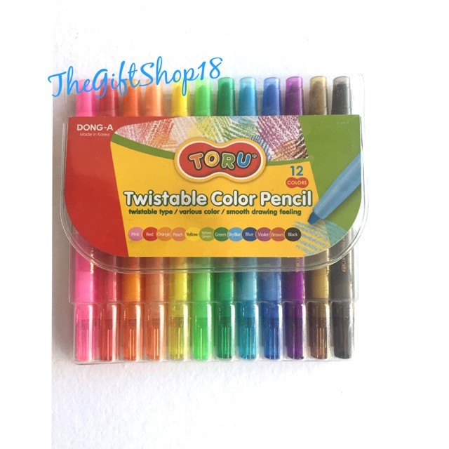 Dong-A Toru Twistable colored pencils | Shopee Philippines