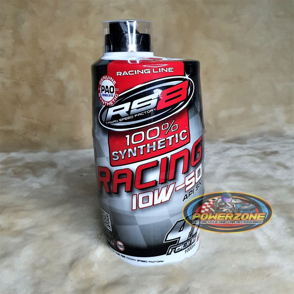 RS8 RACING LINE SN 10W-50 100% SYNTHETIC 1 LITER ENGINE OIL | Shopee ...