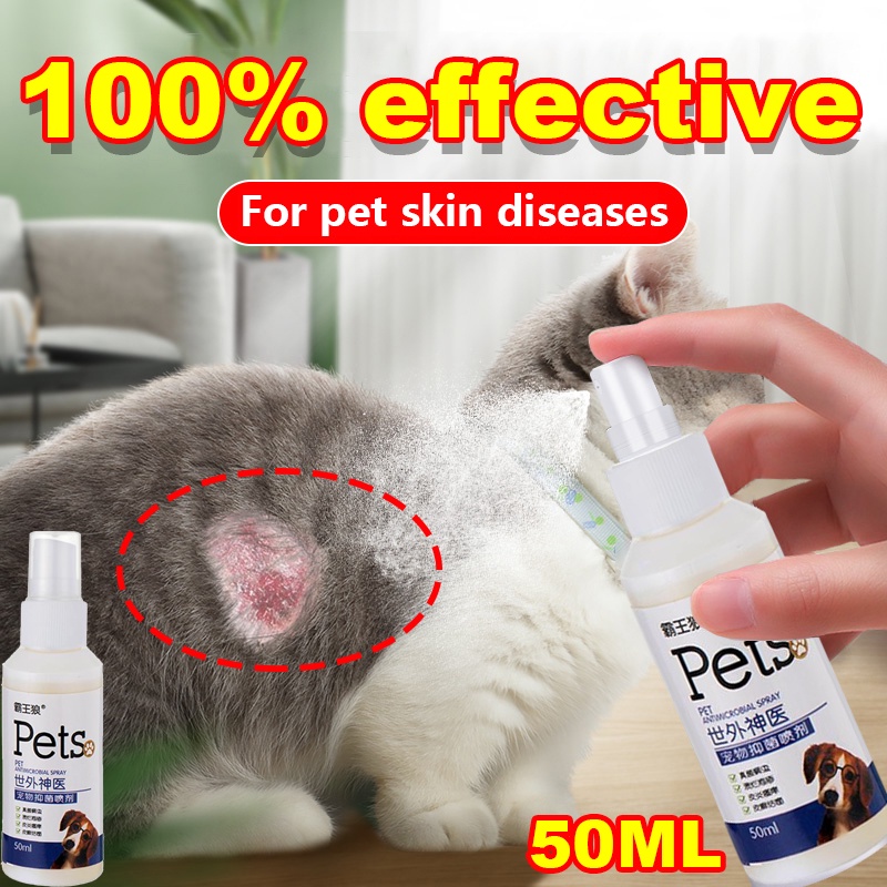 Pet skin treatment spray Dog wound Spray Kill germs and bacteria on ...
