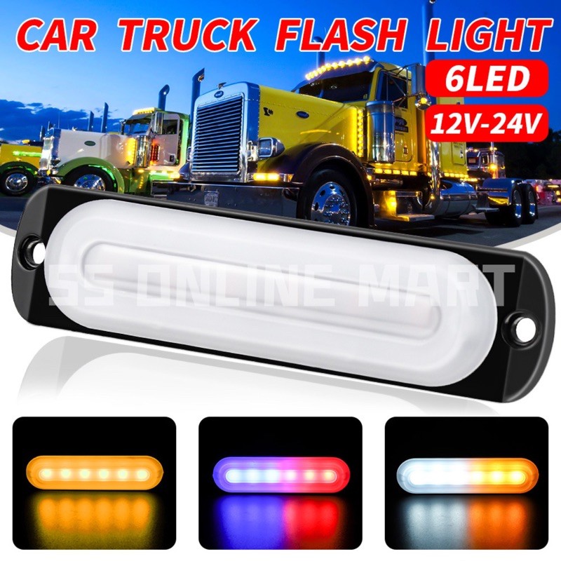 !! 1PC Truck Warning Light 12-24V Side light Strobe Car Bus Truck Lorry ...