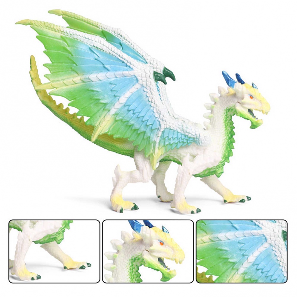 Ice Dragon Toy Flying Dinosaur Model Animal Simulation Doll Figure ...