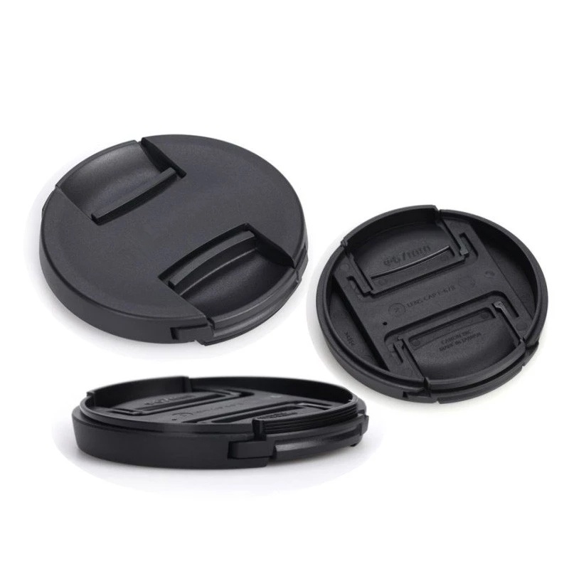 43 49 52 55 58 62 67 72 77 82mm center pinch Snap-on cap cover for canon camera Lens | Shopee ...