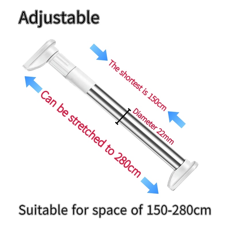 A11 COD Multi functional adjustable rod Punch free Pole Rod Shower ...